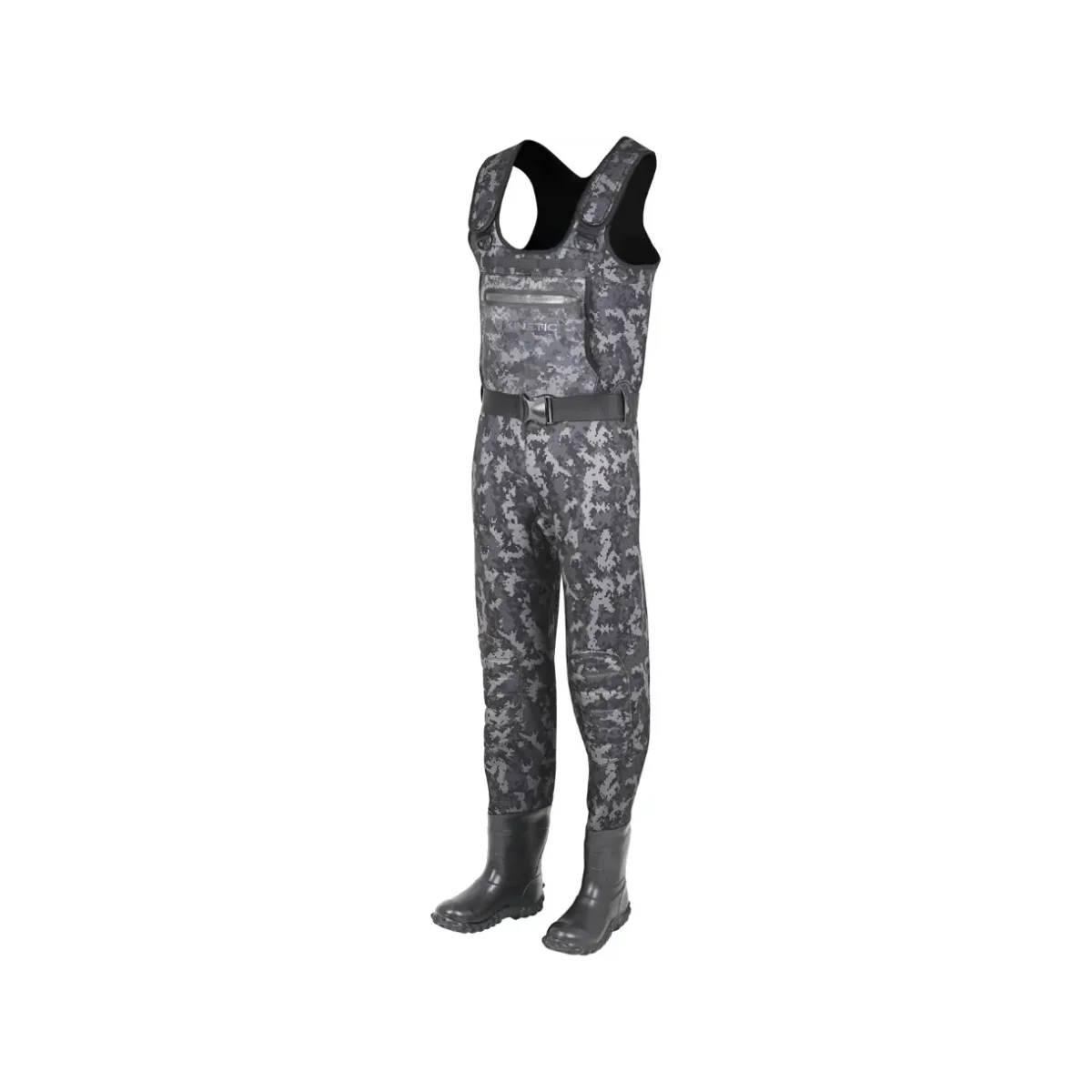 Kinetic Neorush Neopren Waders M/Filtsål Grey Camo | Køb her